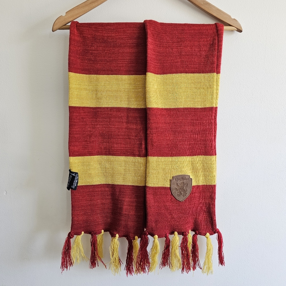 Harry Potter Gryffindor Striped Red Yellow Knit Neck … - Gem